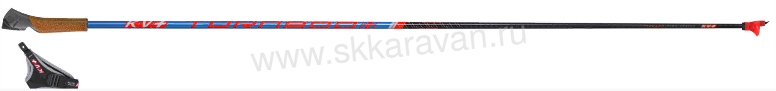 Купить 23P003J Палки лыжные KV+ TORNADO PLUS, JUNIOR 80% Carbon ...